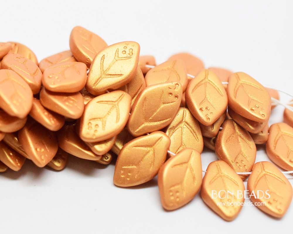 Pressed Beads - Leaves - Bon Beads