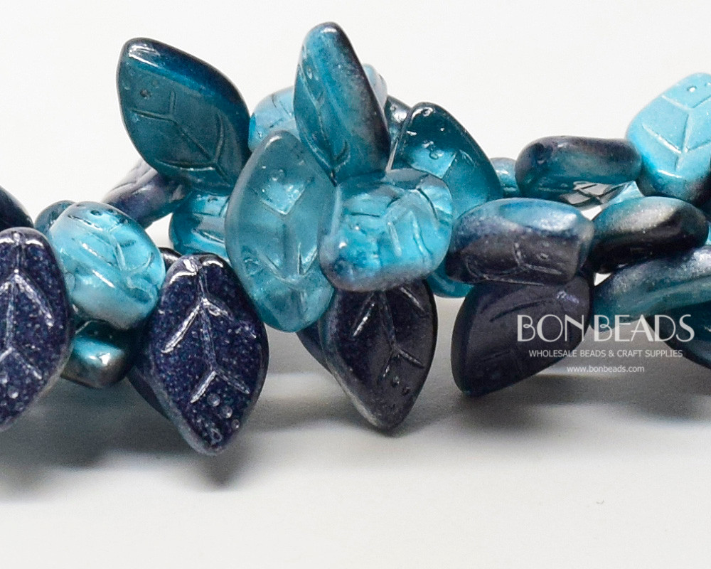 Pressed Beads - Leaves - Bon Beads