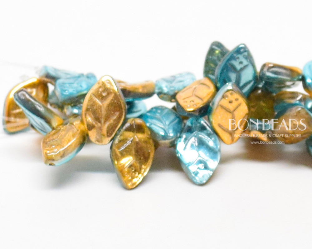 Pressed Beads - Leaves - Bon Beads