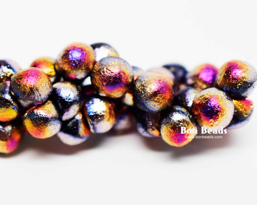 7mm Coral Wide Cap Mushroom Buttons (150 Pieces) - Bon Beads