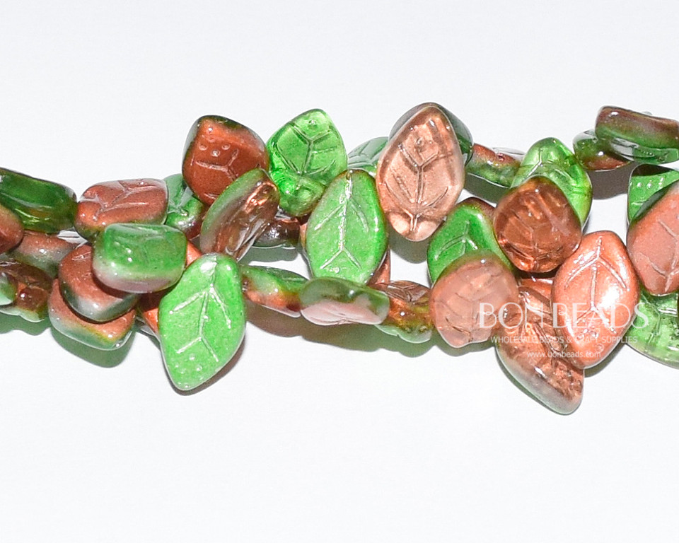Pressed Beads - Leaves - Bon Beads