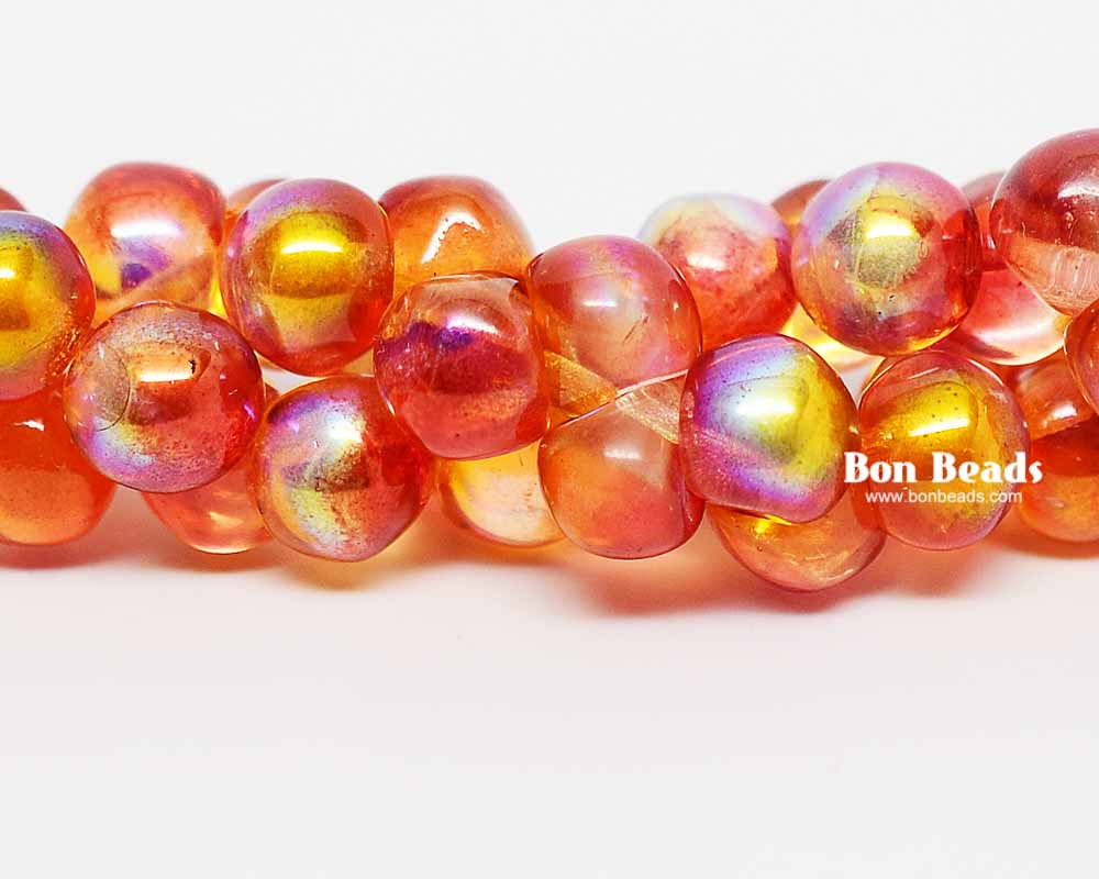 7mm Hyacinth Celestial Wide Cap Mushroom Buttons (150 Pieces) - Bon Beads
