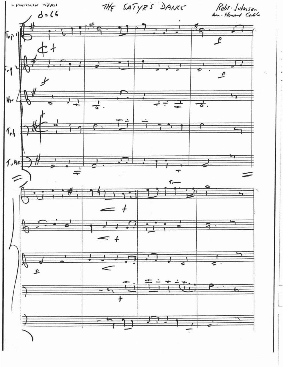 The Satyr's Dance Brass Quintet (Robert Johnson/arr. Cable) Archive ...