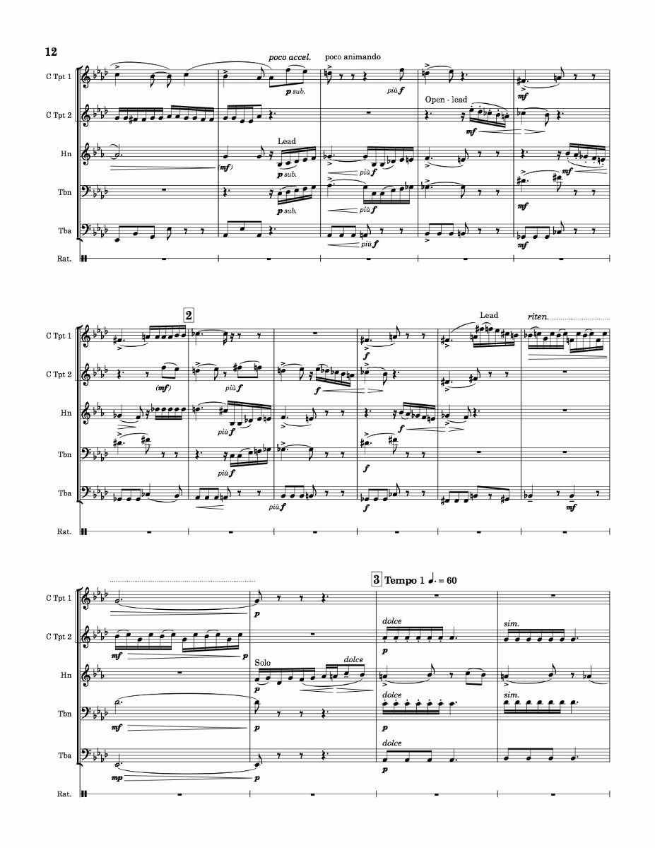 Nutcracker Dance Suite Brass Quintet w/ Optional Percussion ...