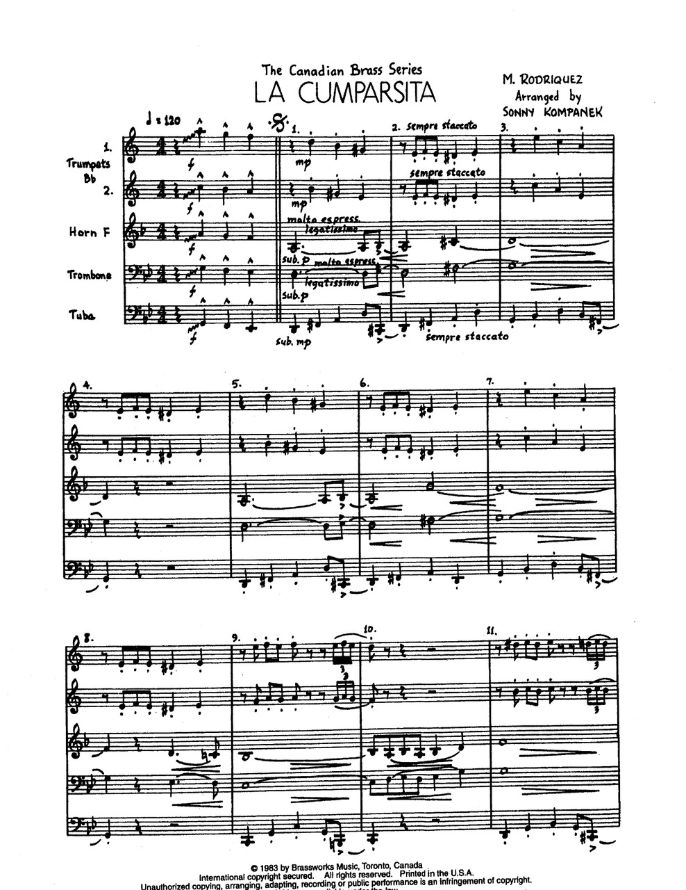 Essential Latin Brass Quintet PDF Download Bundle