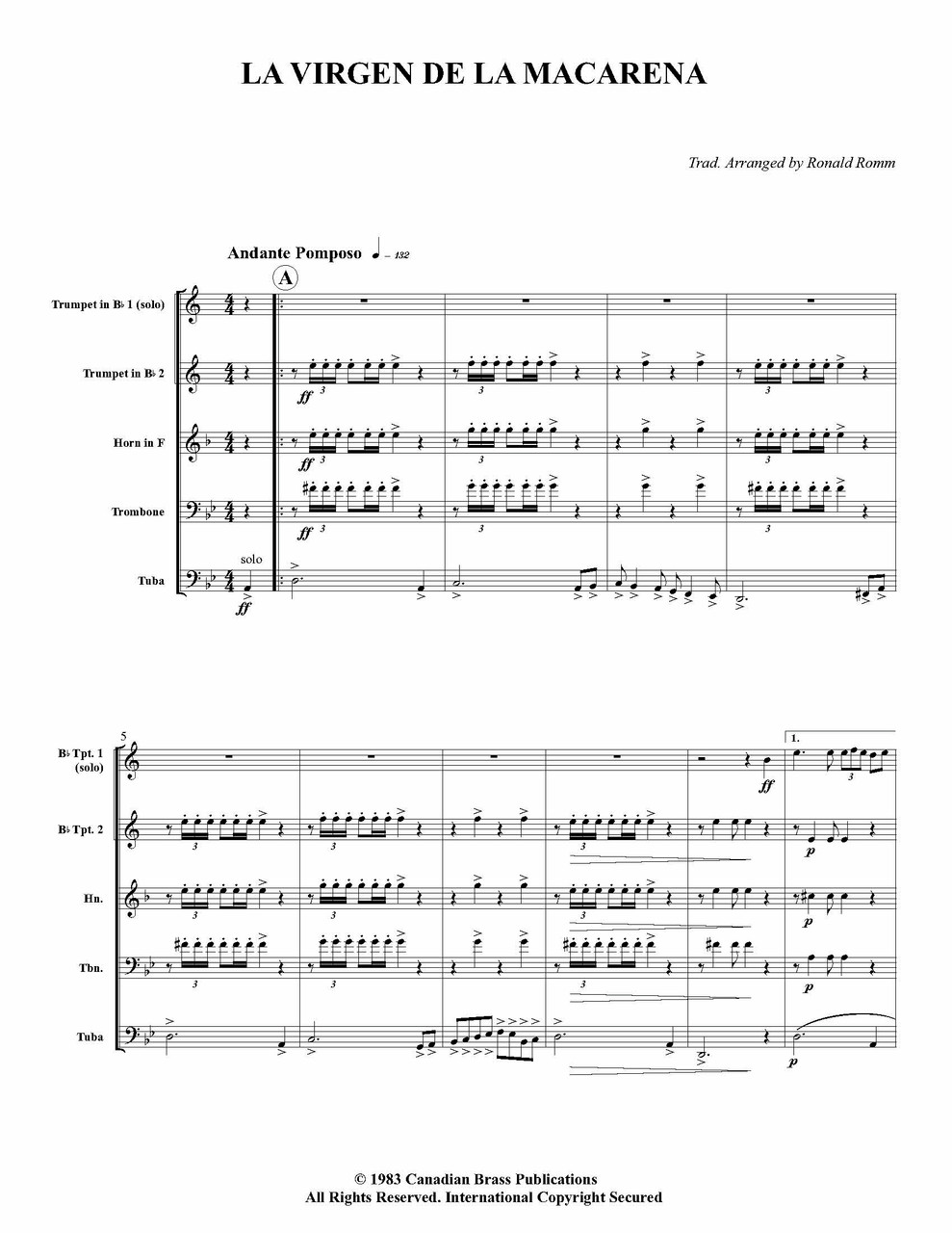 Essential Latin Brass Quintet PDF Download Bundle