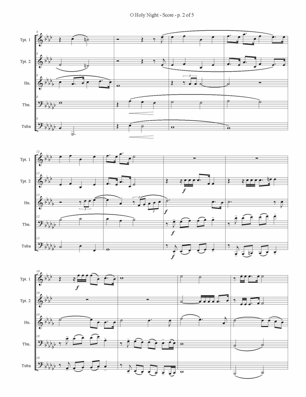 Classic Christmas Carols For Brass Quintet Bundle 1 Pdf Download