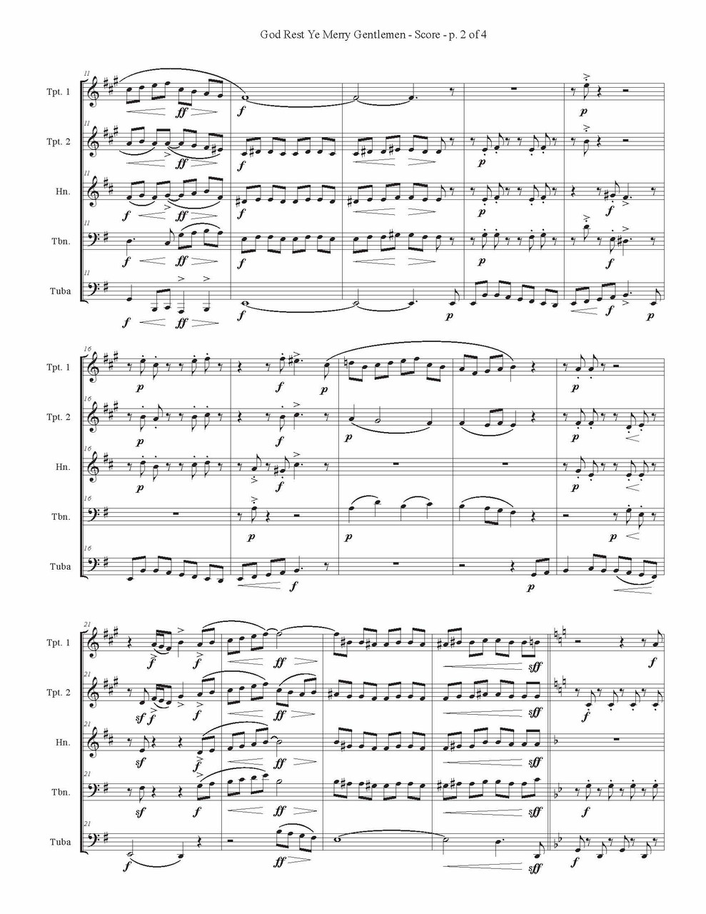 Classic Christmas Carols For Brass Quintet Bundle 2 Pdf
