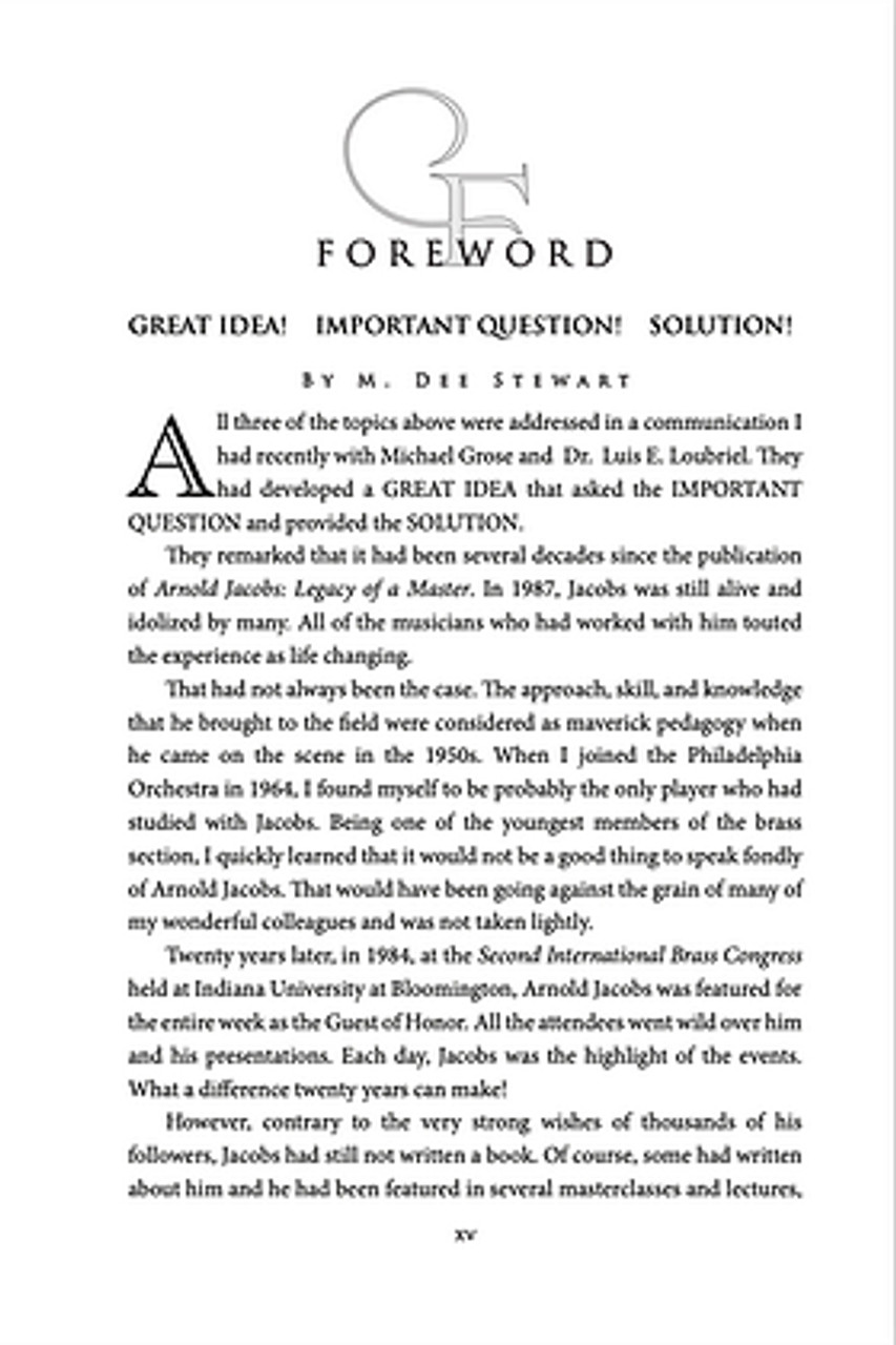Arnold Jacobs: His Artistic and Pedagogical Legacies in the 21st Century