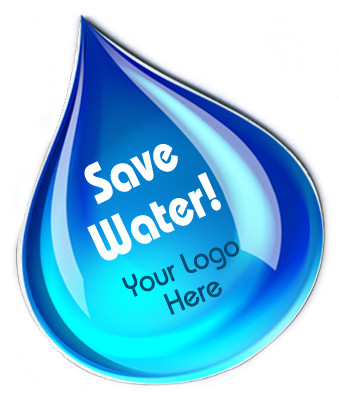 Colorful Water Conservation Water Drop Magnet Custom Printed ...