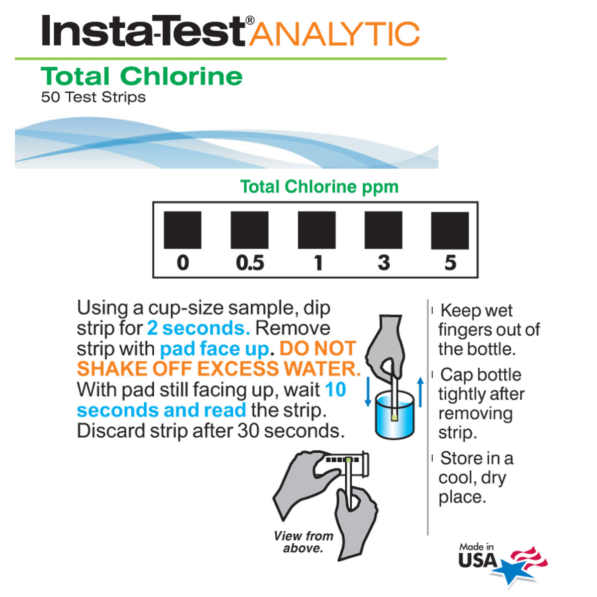 Total Chlorine Testing for Drinking Water, Pool & Spa Instant test ...
