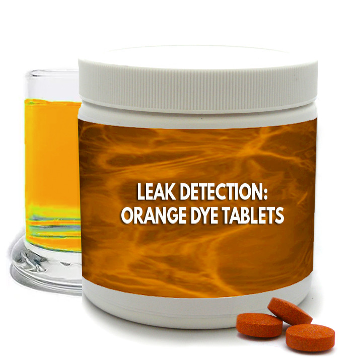 Orange Fluorescent Water Tracing Visual Dye Tablets | EPA Standard ...