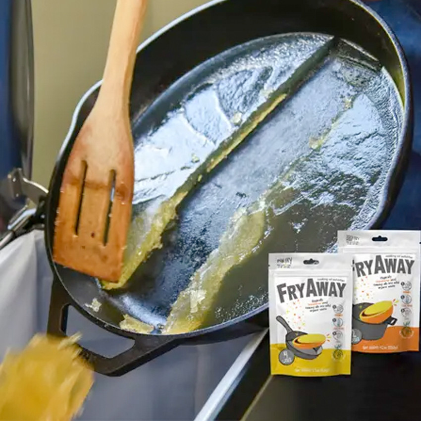 Fry Away Cooking Oil Solidifier FOG drain pipe Saver fats oils grease ...