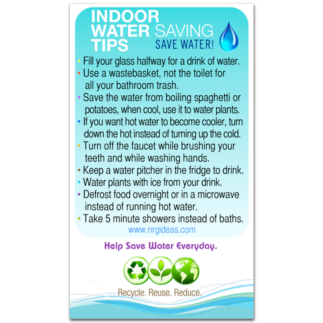 Ways To Save Water At Home And School
