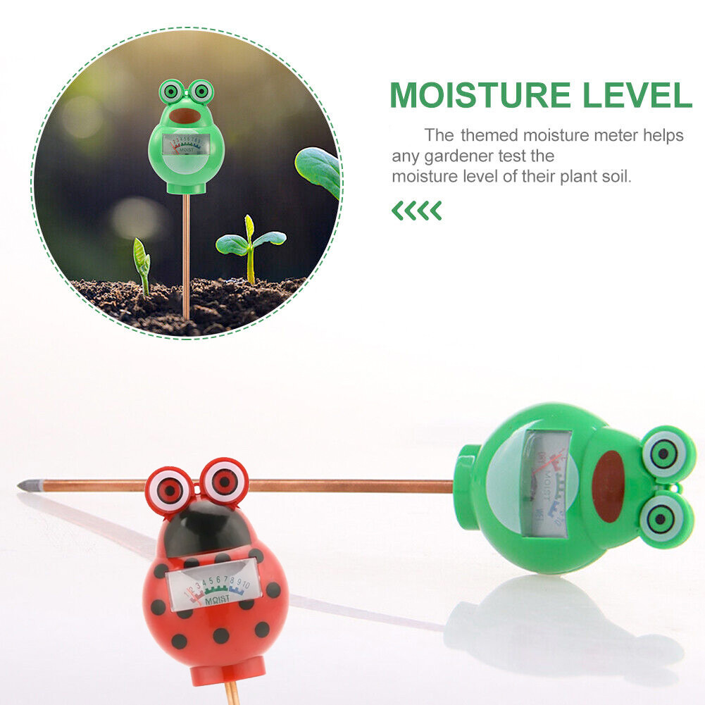 Critter Indoor/Outdoor Moisture Sensor Meter, Frog Ladybug soil water ...