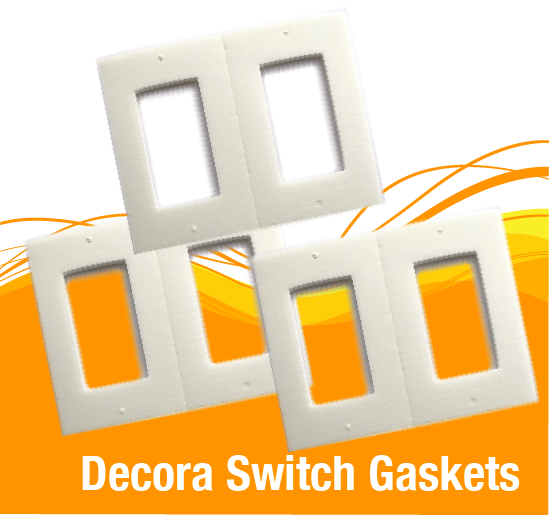 Jumbo Pack decora Electrical Outlet & Light wall plate Foam Gasket ...