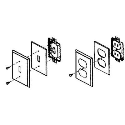 Electrical Outlet & Light Switch plate Foam Gasket Insulator Kit ...