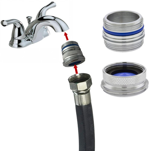 Cache to Hose Faucet Adapter - Converts Hidden Cache to 3/4" Male thread