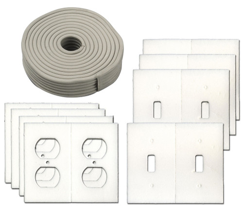 Gray Caulk Pliable Rope Caulk For Door and Window 30 ft.