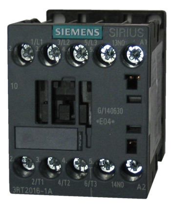 Siemens Sirius 3RT2016-1BB41 3 pole 9 AMP 24 volt DC contactor