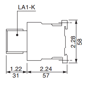 LC1K09 10B7 Telemecanique 9 AMP contactor with a 24vAC coil