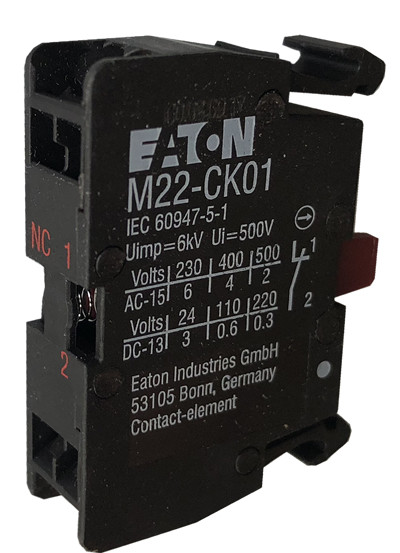 M22-CK01 Durable Single Pole Contact Block by Kent Industries
