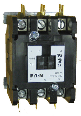 Eaton C25FNF350C 3 pole contactor | 50 AMPS 480 volt