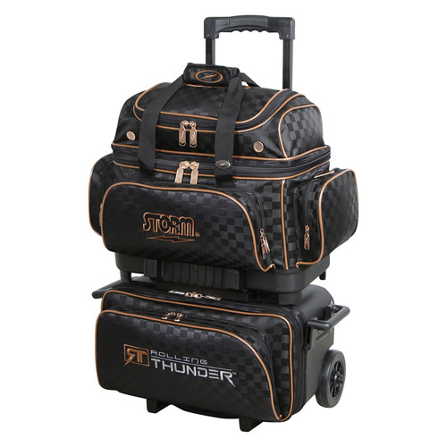 Storm Rolling Thunder 4 Ball Roller Checkered Black / Gold - The Bowler ...