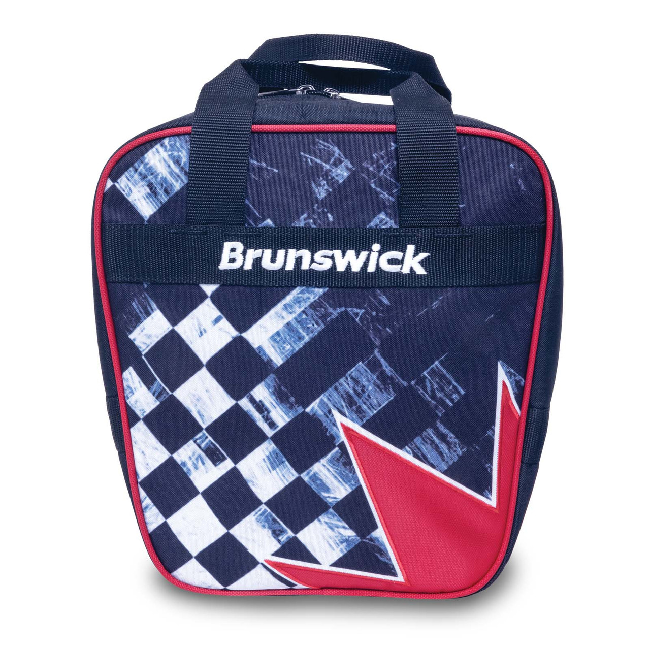 Brunswick Spark Single Tote Checkered Flag - The Bowler Depot