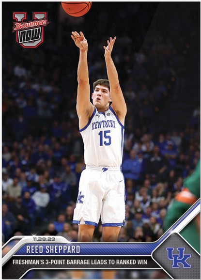2023 Bowman U NOW - Reed Sheppard -Basketball Card #11 - Print Run: 546