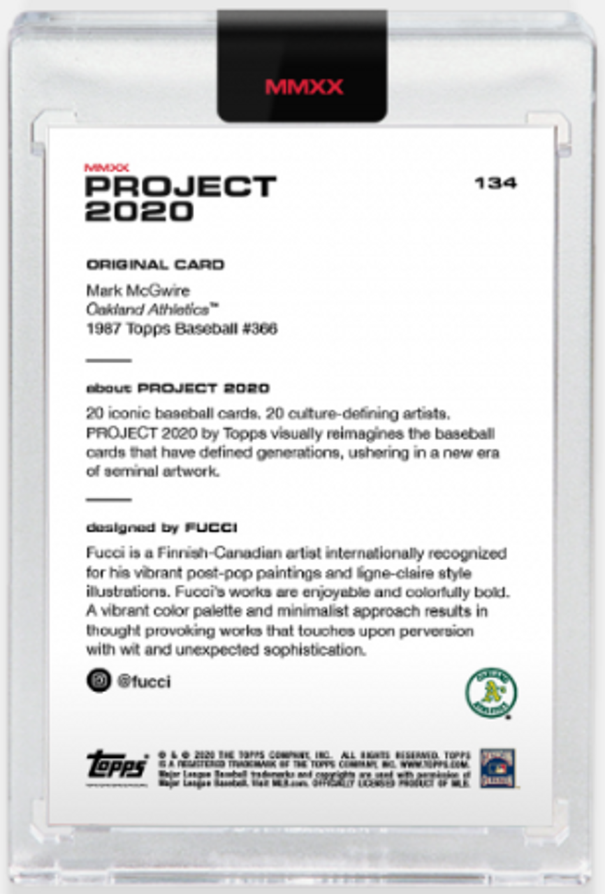 Topps Project 2020 Mark McGwire #134 by Fucci- Print Run: 5092 ...