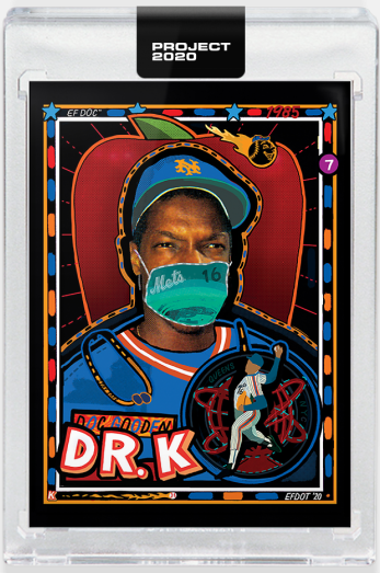 Topps Project 2020 Dwight Gooden #137 by Efdot- Print Run: 7141 ...