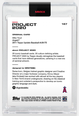 Topps Project 2020 Mike Trout #187 by Grotesk- (PRE-SALE) - Wheeler ...