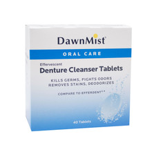 Dukal Dawnmist Denture Care Tablet, 40/bx | Optimus Dental Supply