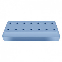 Kerr 14-Hole Bur Block, Rectangular, Baby Blue, ea | Optimus Dental Supply