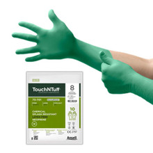Ansell Touchntuff Dermashield Neoprene Laboratory Glove, Neoprene, Size ...