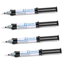 Prime-Dent Dual Cure Core Build-Up Material, Blue, 4 x 10g Syringes ...