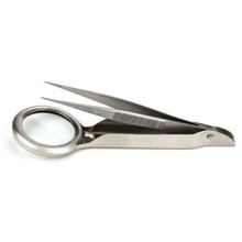 Miltex Vantage Splinter Forceps, 3-5/8" 93mm with Magnifier, ea ...