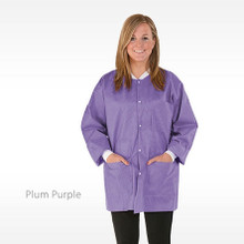 Medicom Lab Jackets Hipster, Plum Purple, Small, 12/bg | Optimus Dental ...
