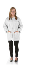 Medicom Lab Jackets Hipster, White Frost, Large, 12/bg | Optimus Dental ...