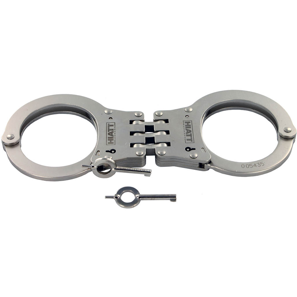 Hiatt Model 2103 Rigid Speedcuff Handcuffs, Nickel