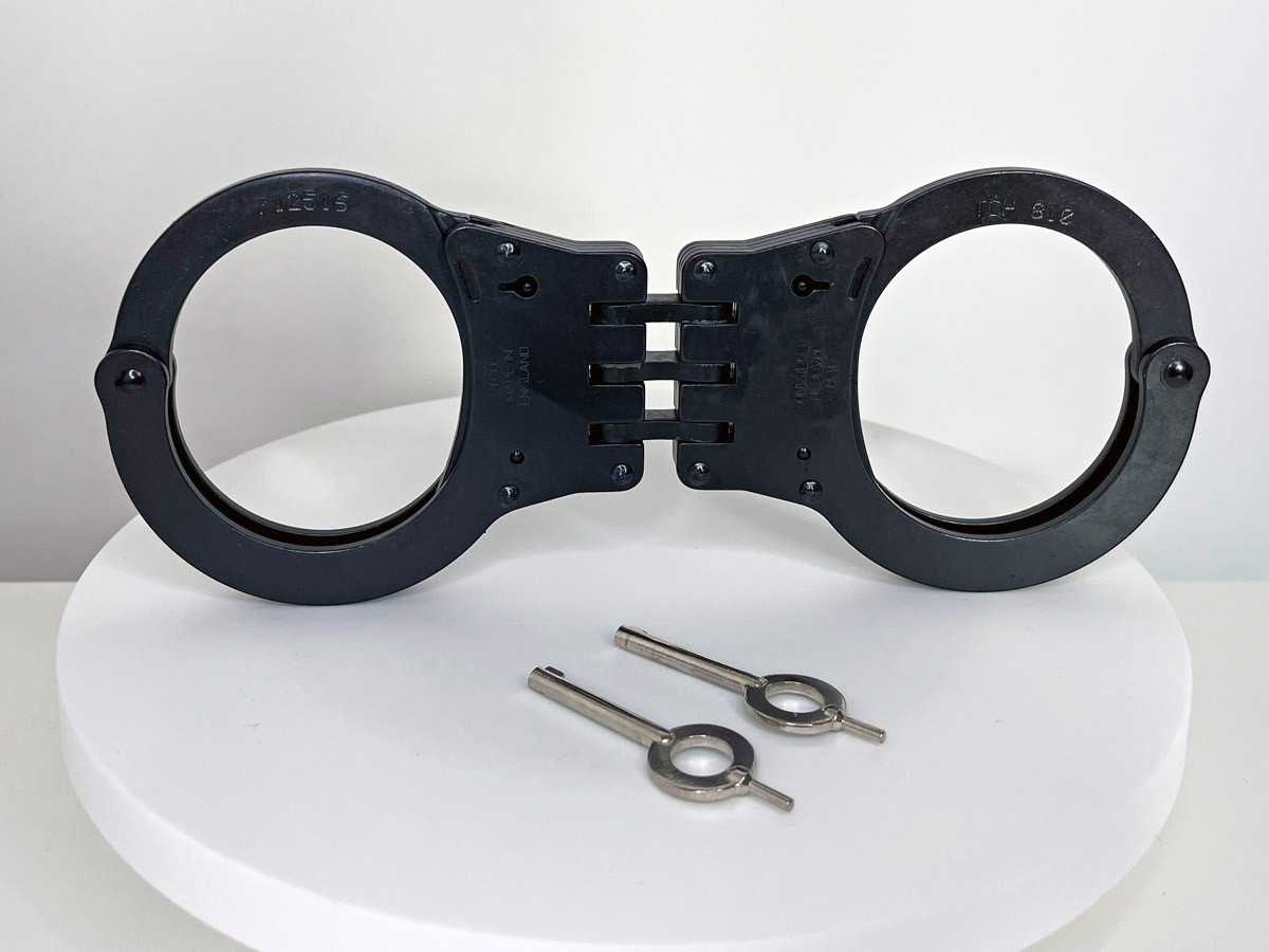 TCH Model 810B Black Standard Hinged Handcuffs