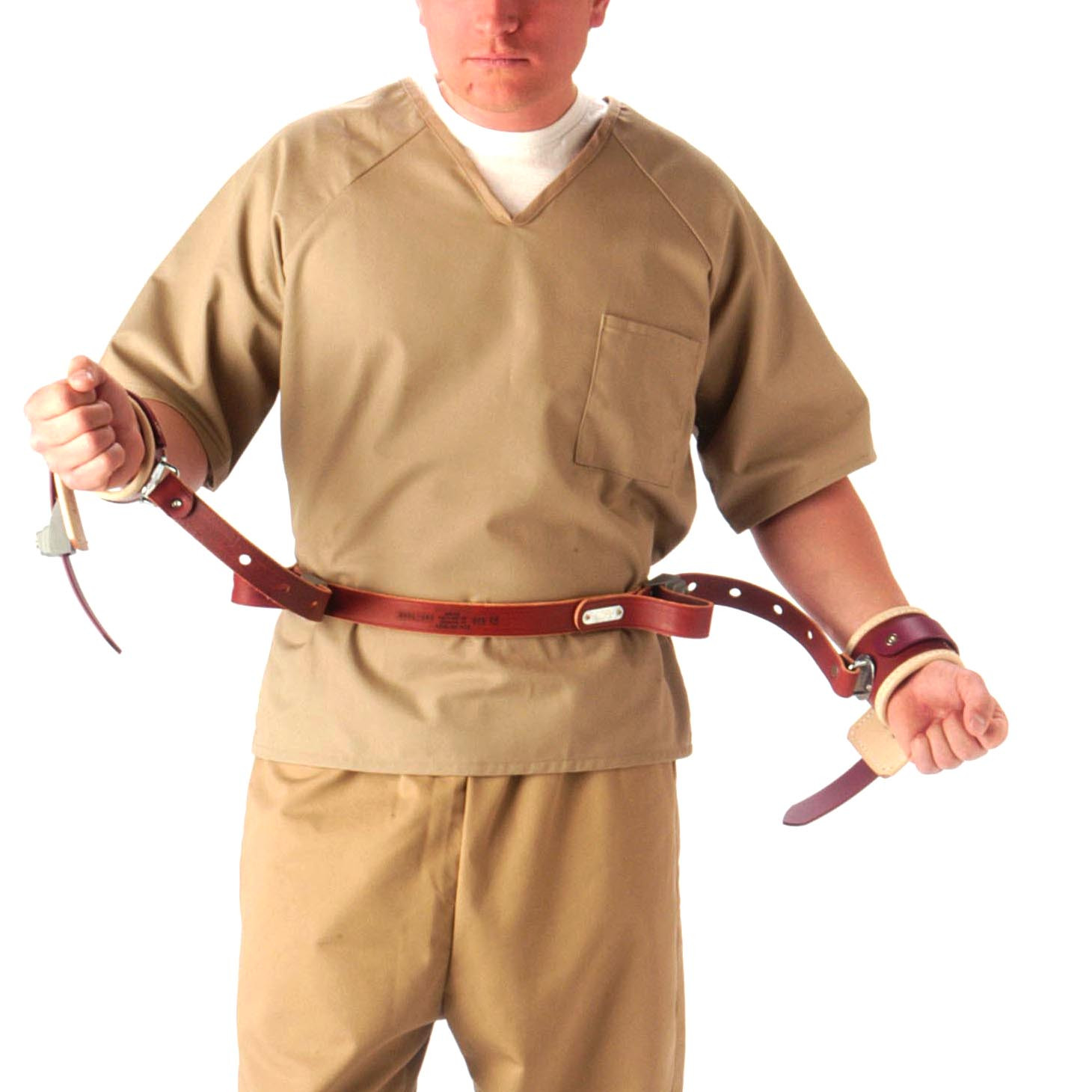 Humane Restraint Locking Adjustable Wrist-to-Waist Ambulatory Restraints