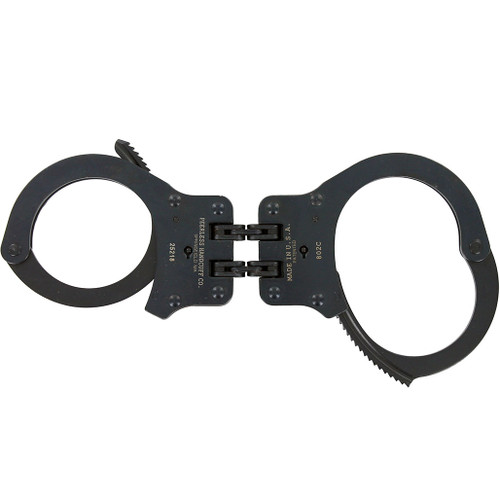Peerless Model 802C Hinged Black Handcuffs
