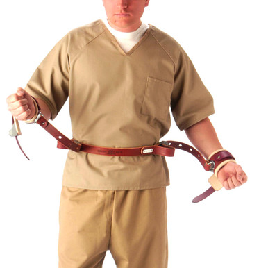 Humane Restraint Locking Adjustable Wrist-to-Waist Ambulatory Restraints