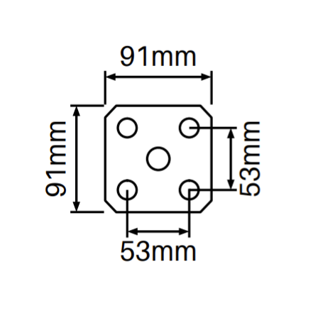 Gate Posts PVC Picket (concealed) - Heavy Duty Base Plate