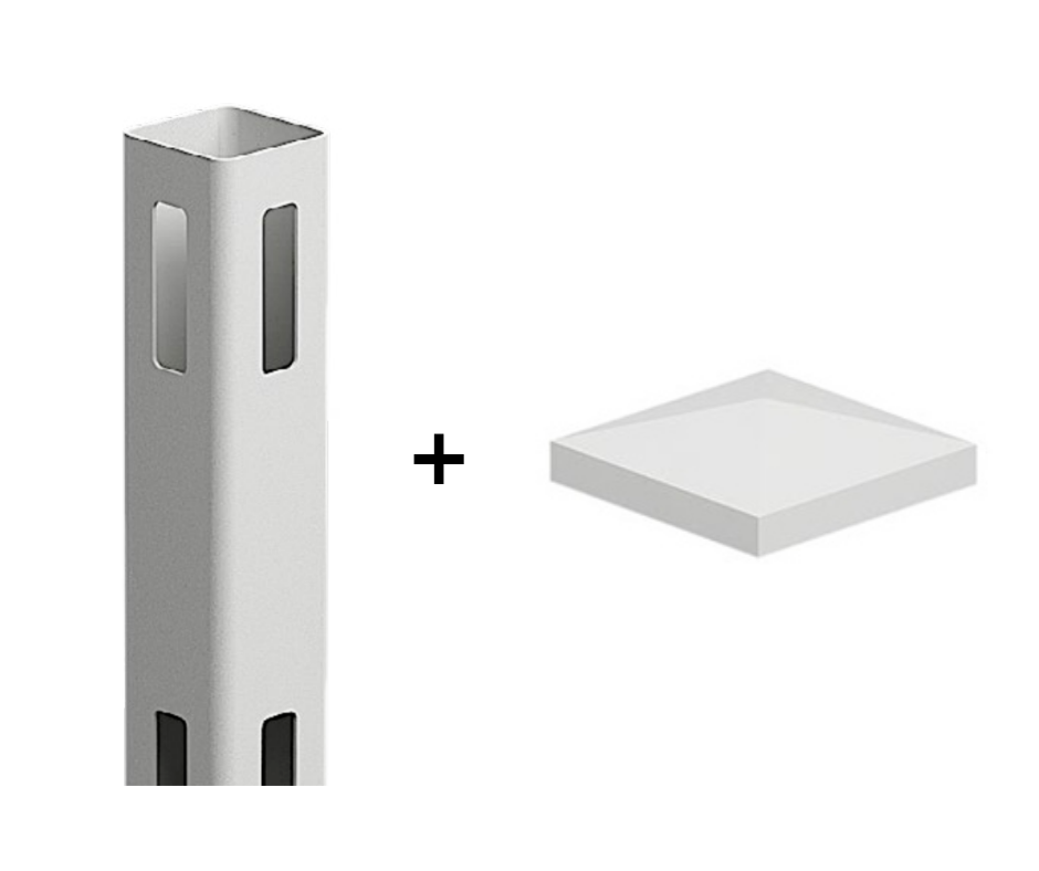 90 Degree PVC Post - Corner Post for Post & Rail Fencing | Fence Guru
