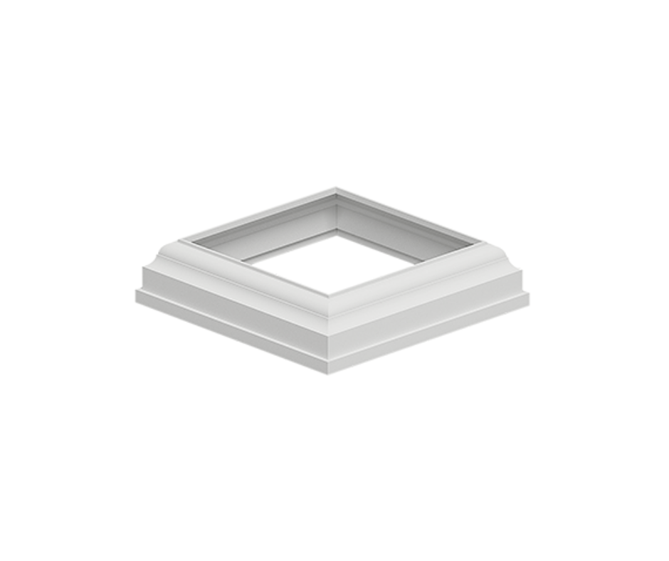 Semi Privacy PVC Posts With Base Plate System | FenceGuru