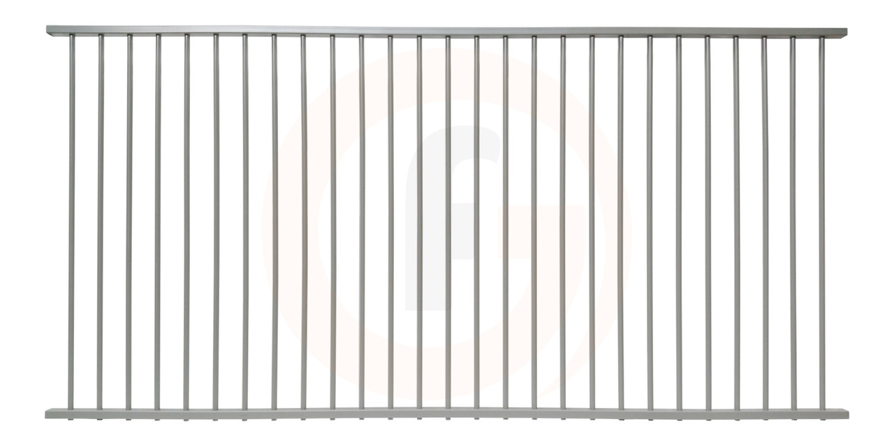 3m Pool Fence Panel (& Garden) in Silver | Fence Guru