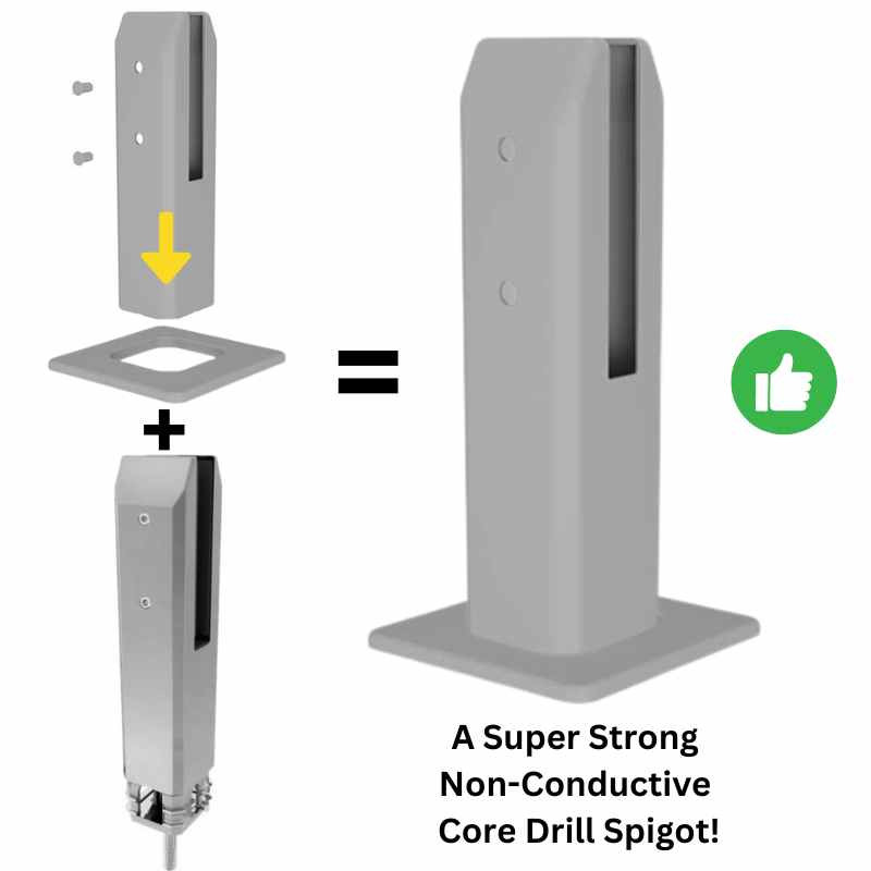Non-Conductive Insulated Spigots for Pool Fence | Fence Guru